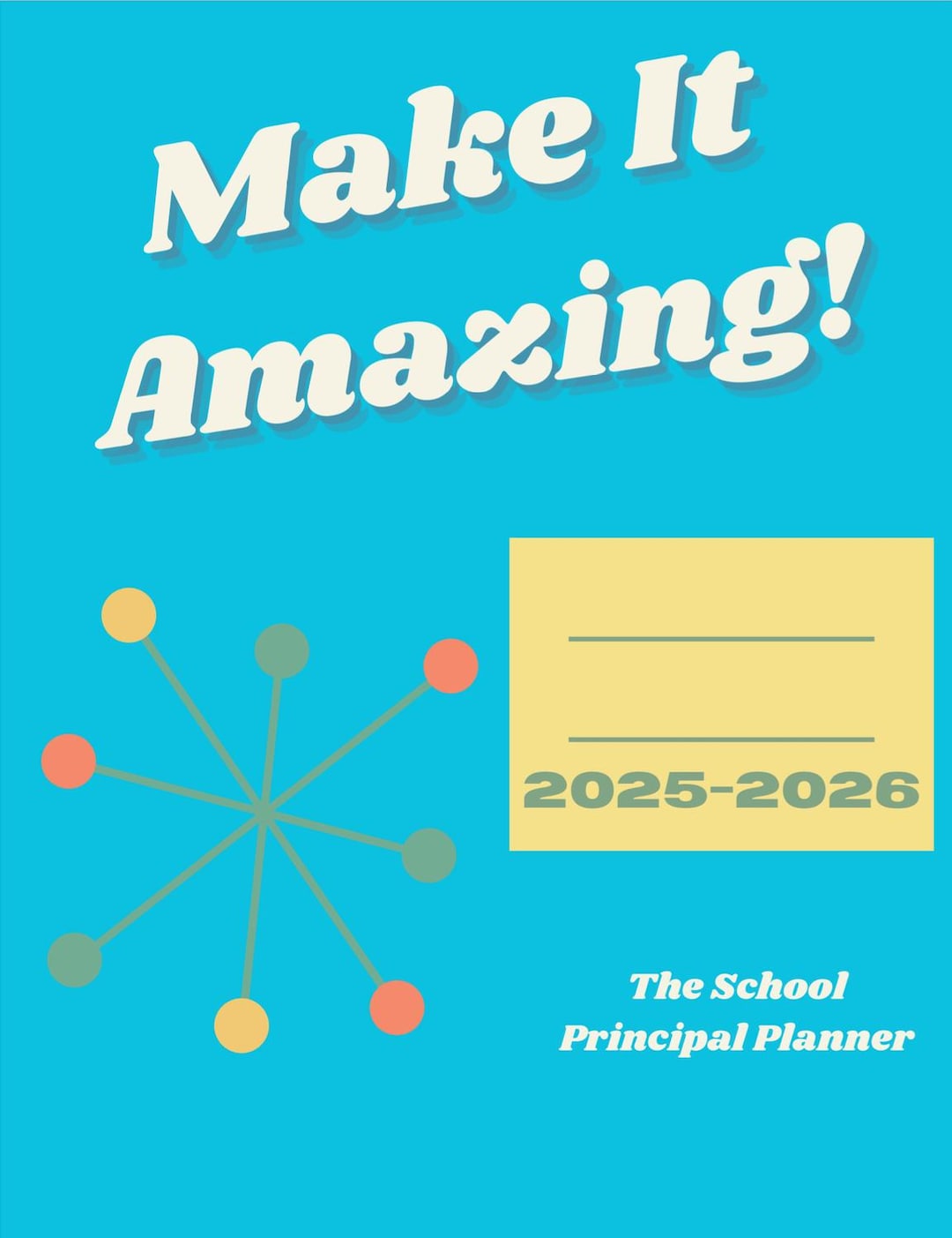 School Principal Planner 2025-2026 Mid-century Vibe - Etsy