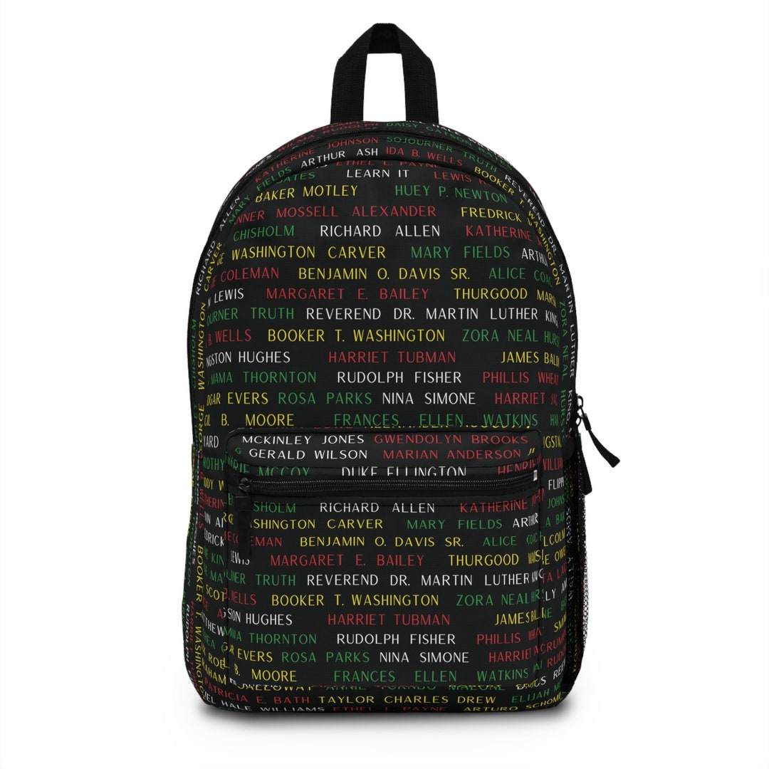 Black Heroes Backpack, Black History Bag, African American Pride, Black ...