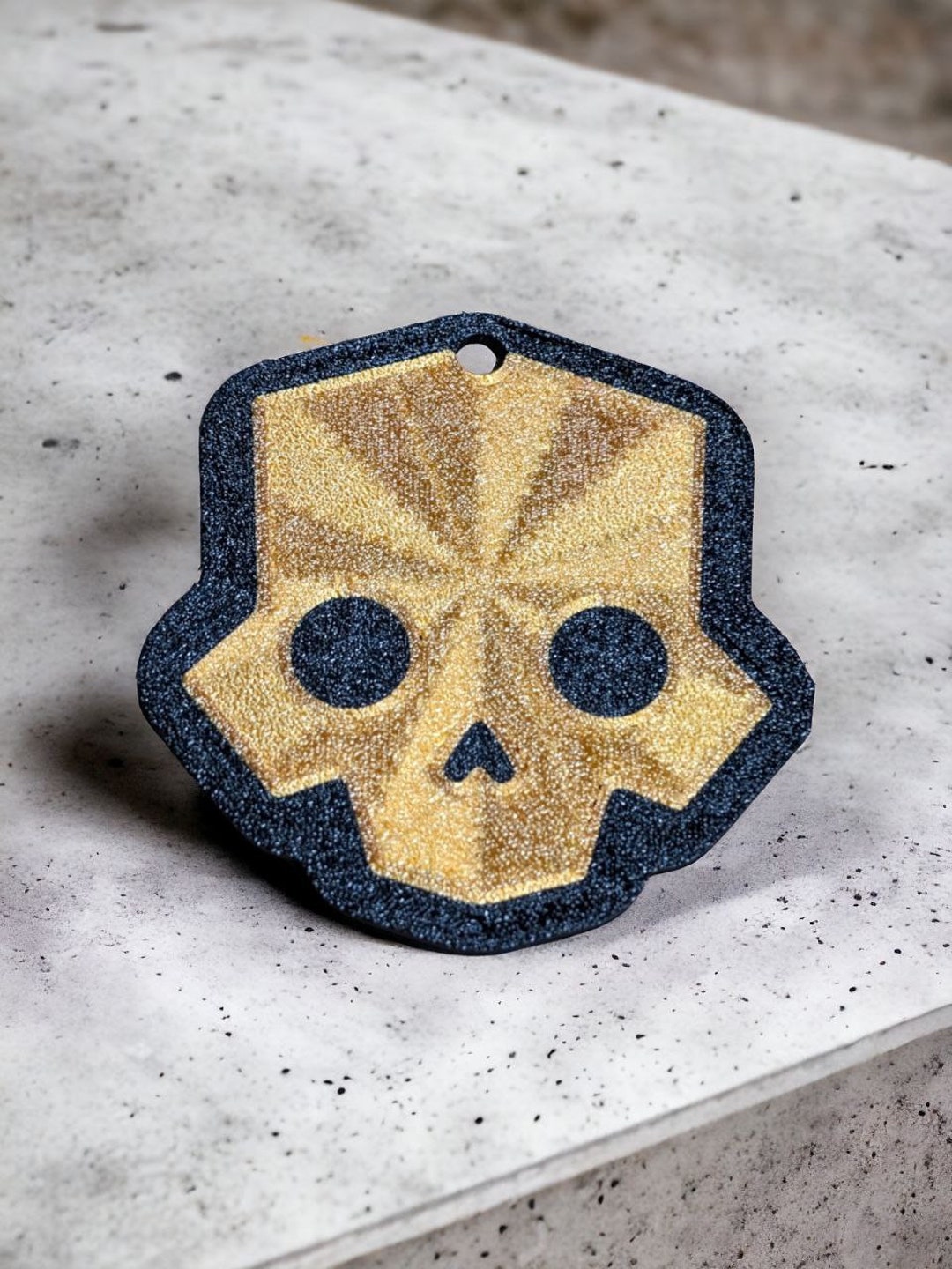 Helldivers 2 Skull Emblem Keychain Gold or Red Gamer Gift Custom Video ...