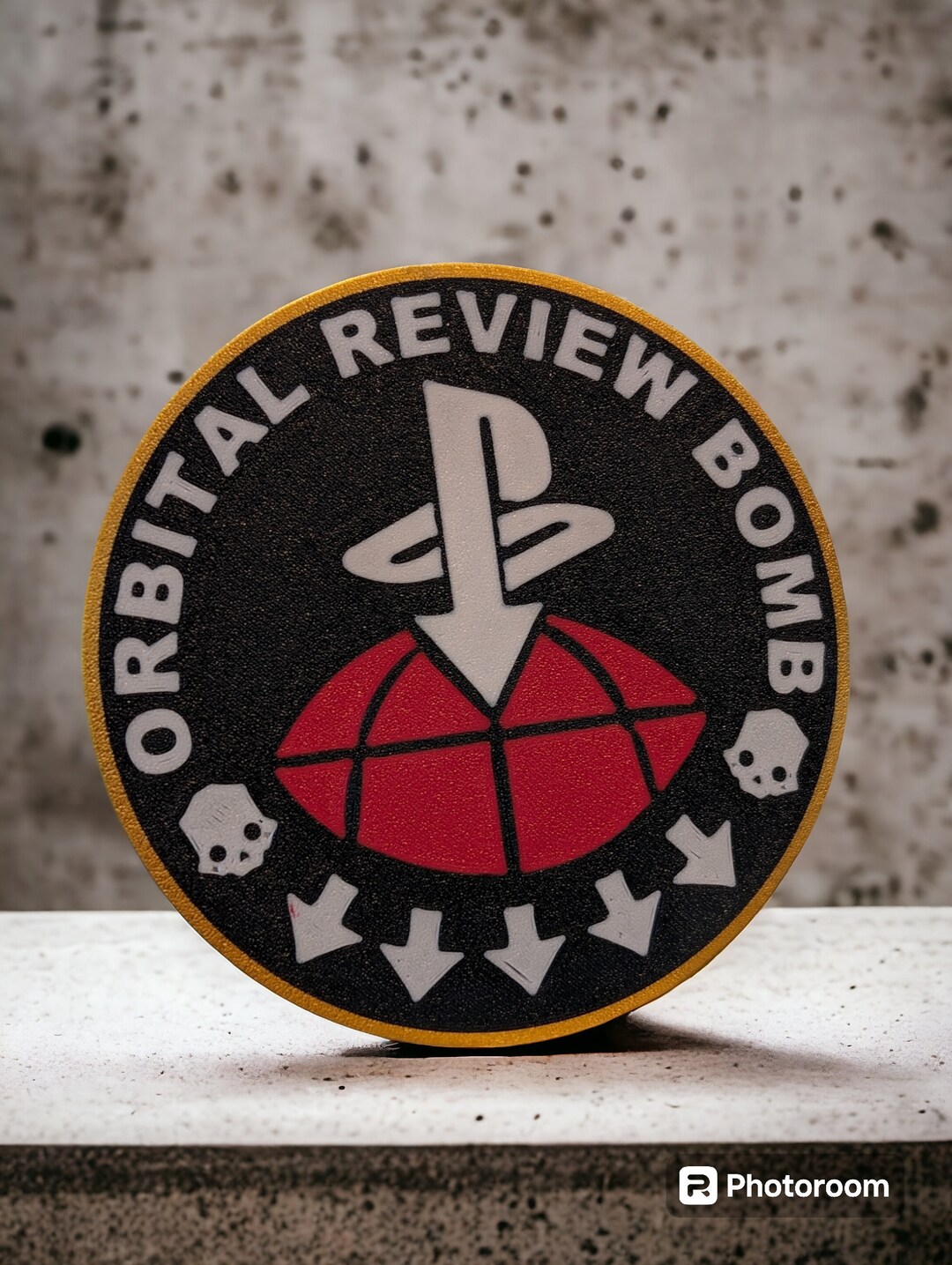 Helldivers 2 Orbital Review Bomb Coaster Playstation Protest Design 3D ...