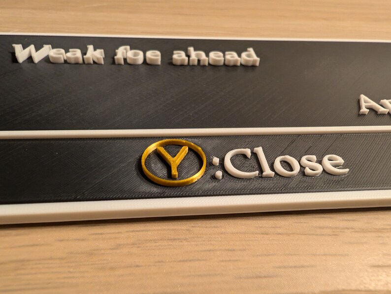 Elden Ring "weak Foe Ahead" 3D Printed Sign: Game Room Decor - Etsy