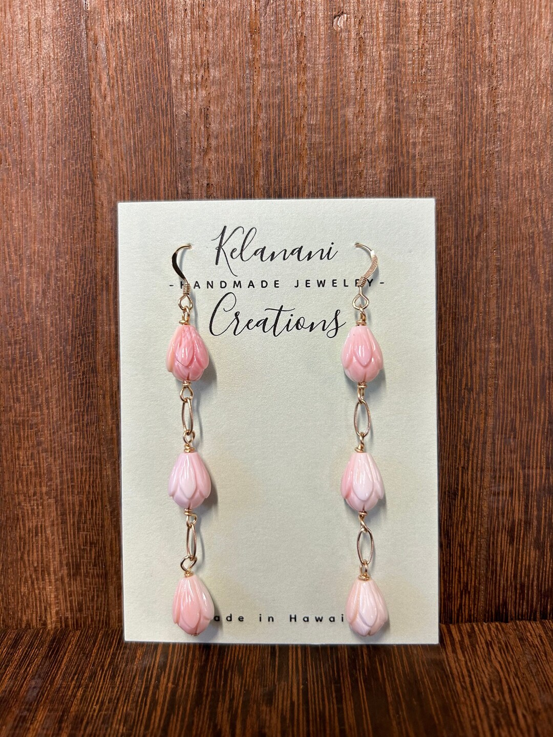 Conch Shell Pikake jasmine Flower Earrings - Etsy