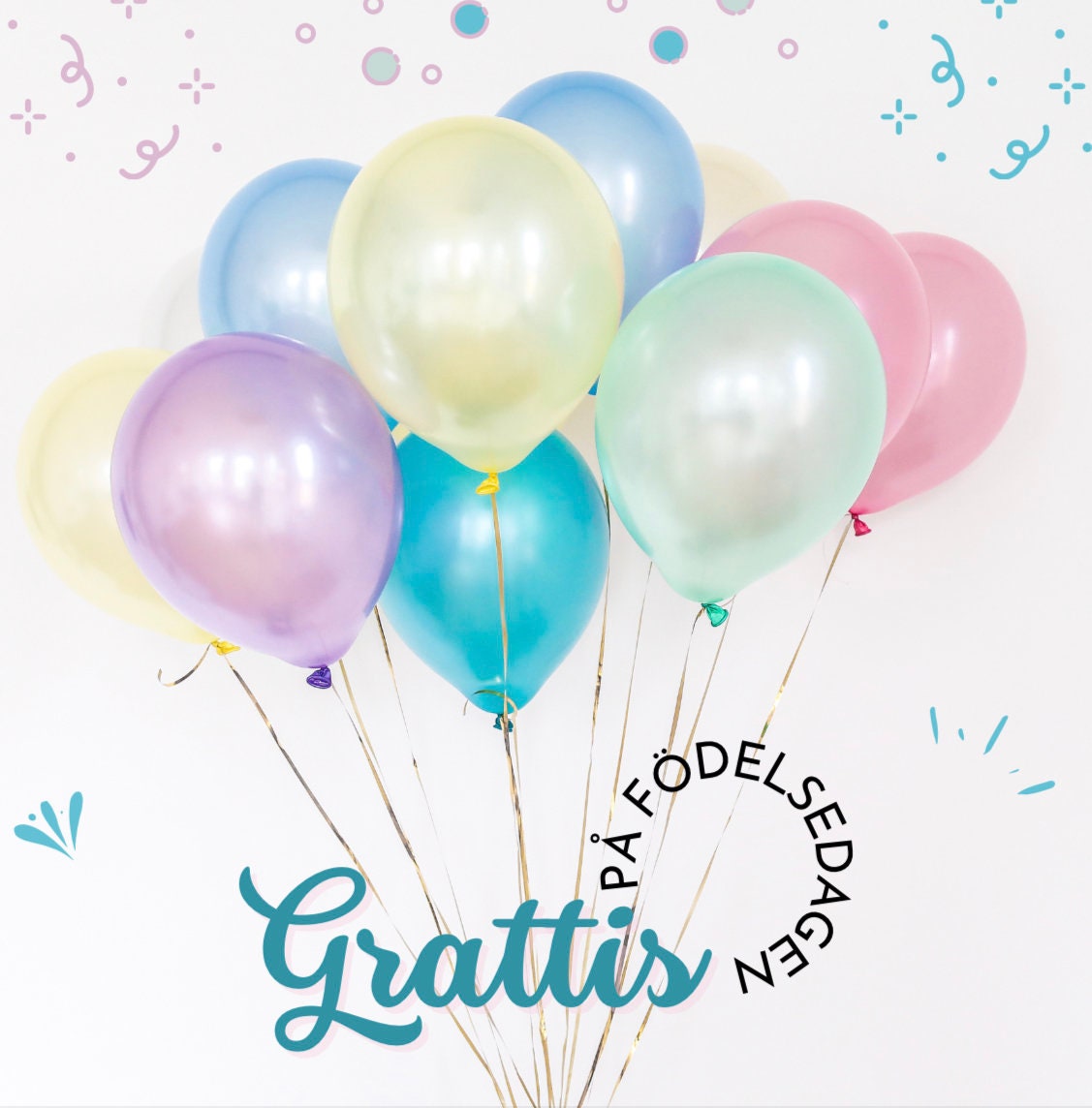A Happy Birthday Card in Swedish - Etsy