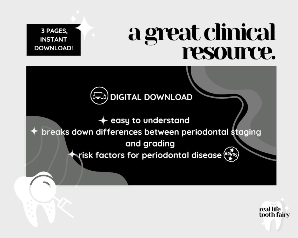 Periodontal Staging and Grading Cheat Sheet digital Download - Etsy