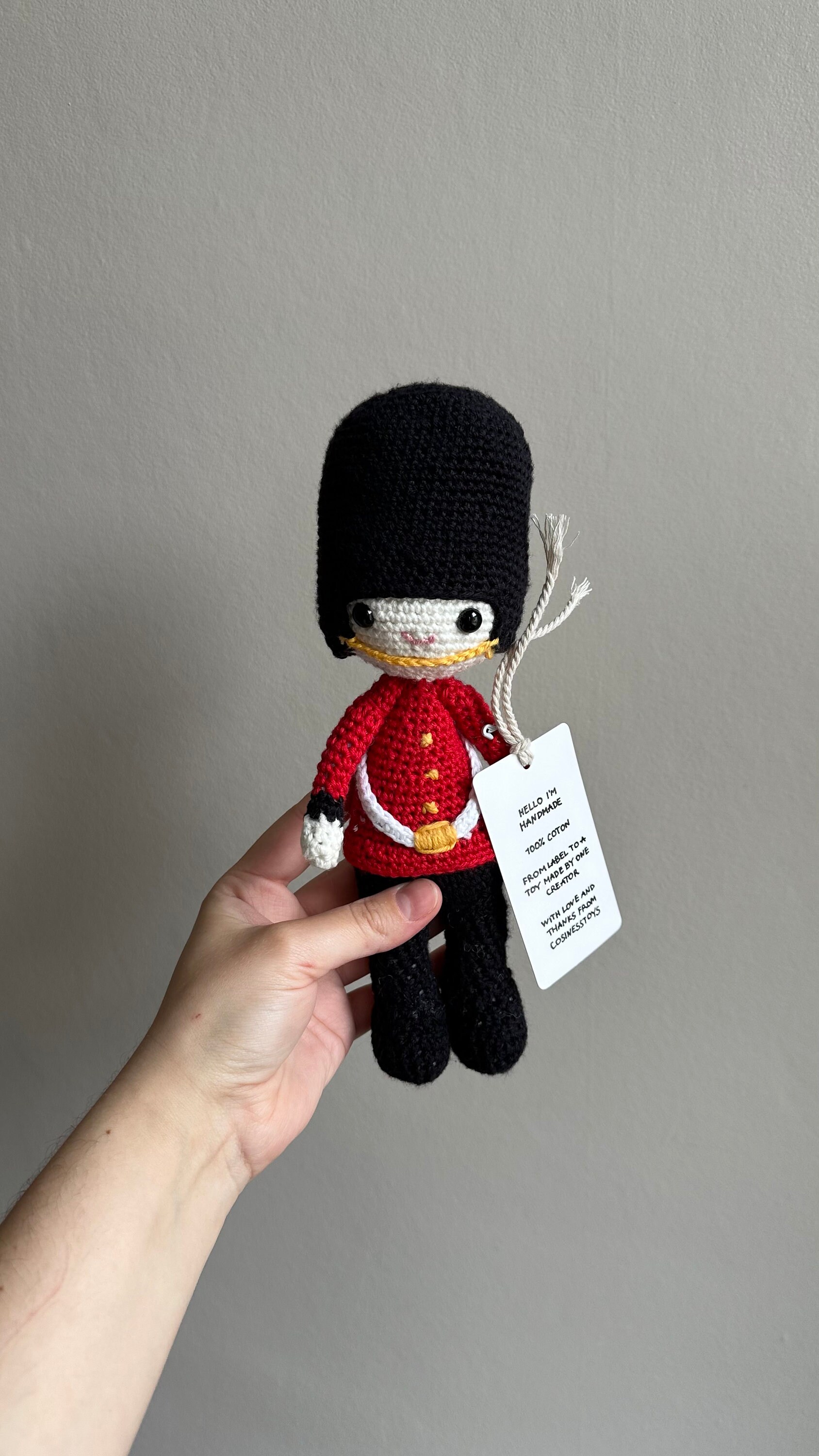Royal Guard Amigurumi Doll, Crochet British Toy, Sentinel Doll, Crochet ...