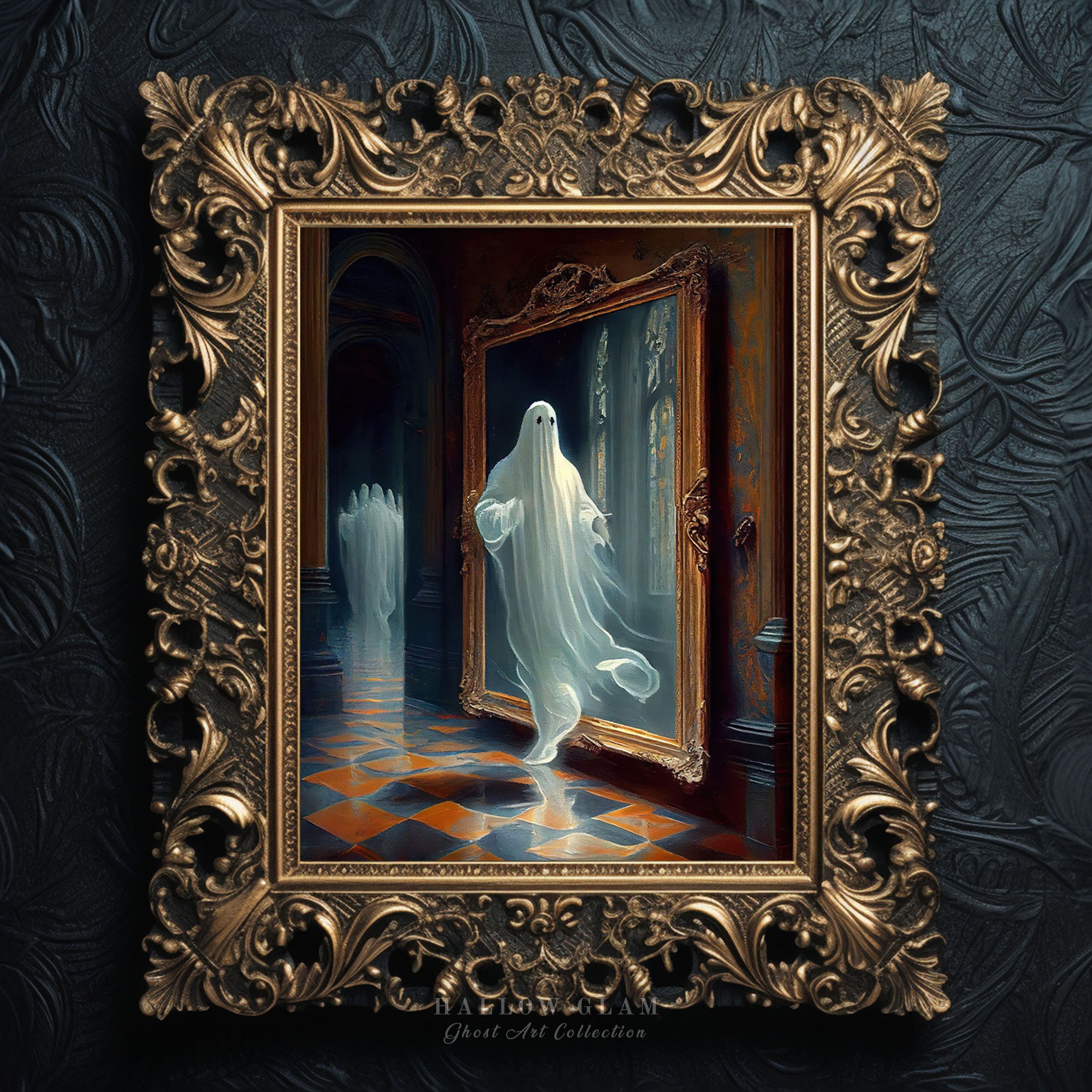 Ghost in the Museum, Art Poster Print, Gothic Victorian, Nostalgia ...