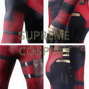 Deadpool Costume Detached Mask Adult Size - Etsy