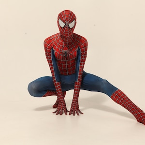 Original Spider Suit Cosplay Costume Detached Mask Tobey - Etsy