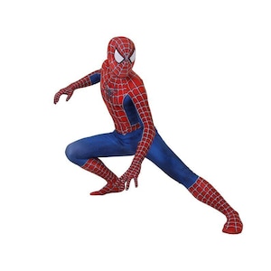 Original Spider Suit Cosplay Costume Detached Mask Tobey - Etsy