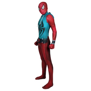 Scarlet Ben Rilley Spider Spider Suit Cosplay Costumedetached Mask - Etsy