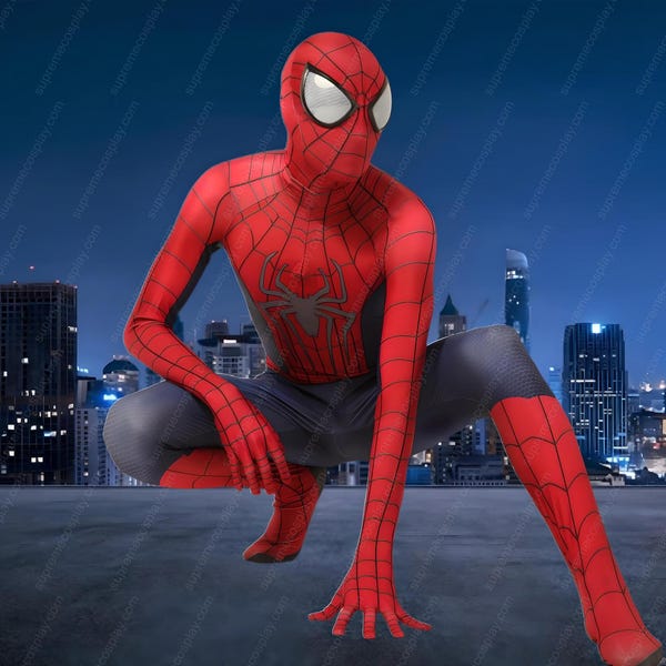 Womens Adult Spiderman Costume Etsy