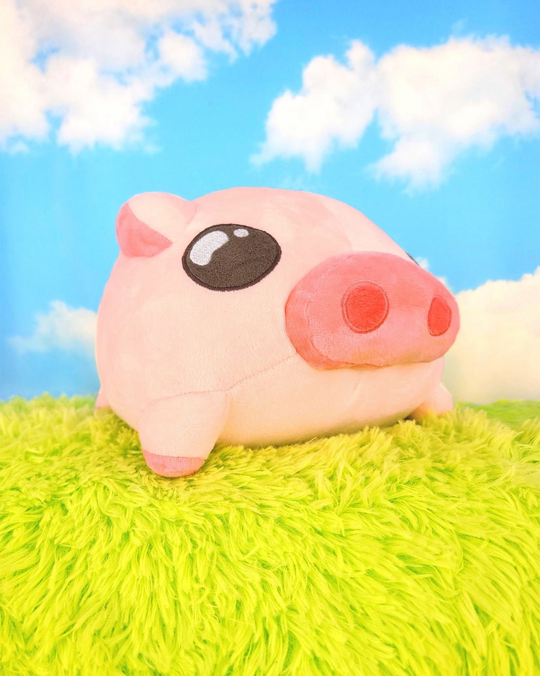 Cute Plushie Pig Kawaii Stuffed Animal Cartoon Style - Etsy