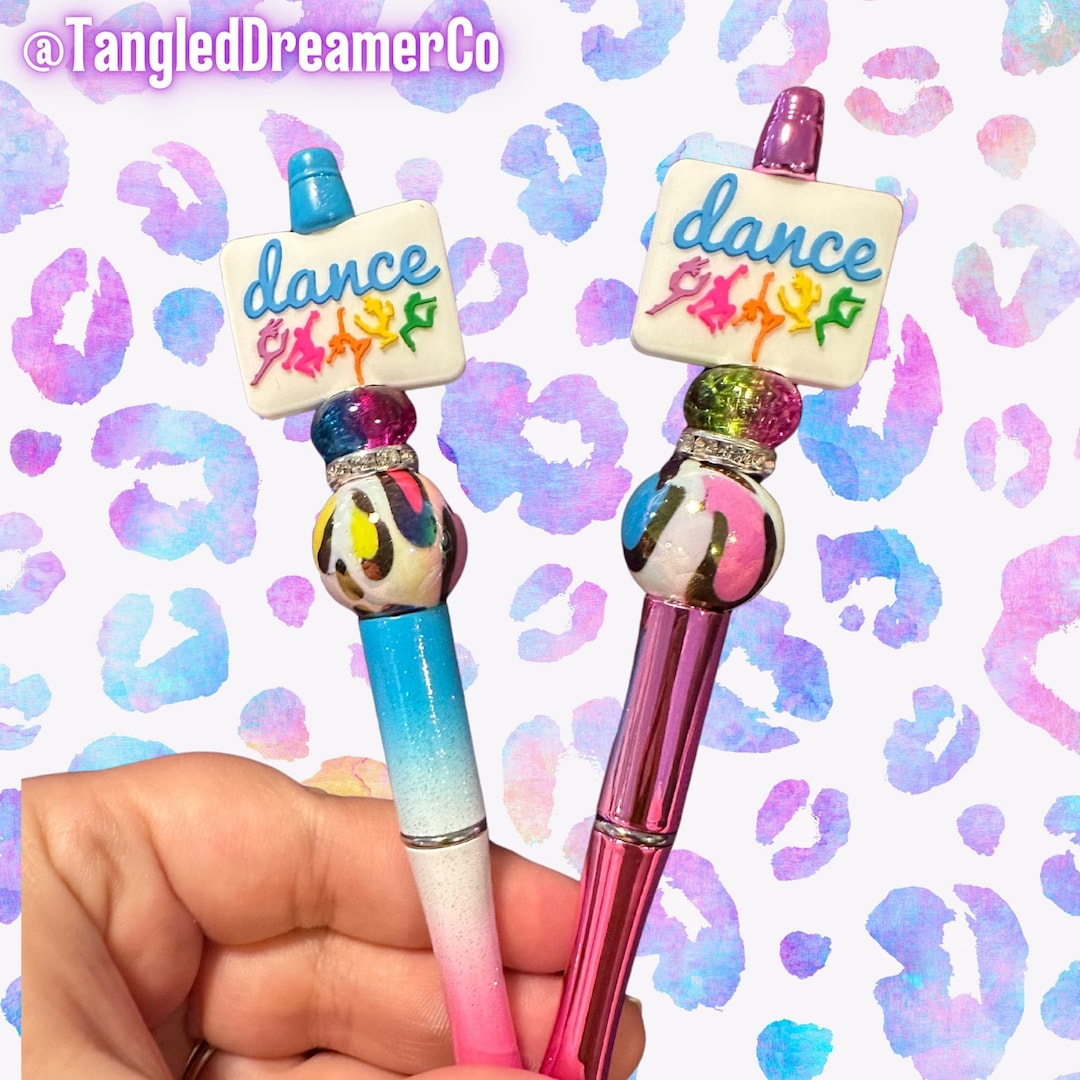 Dance Pen Dance Focal Bead Pen Beaded Pen - Etsy