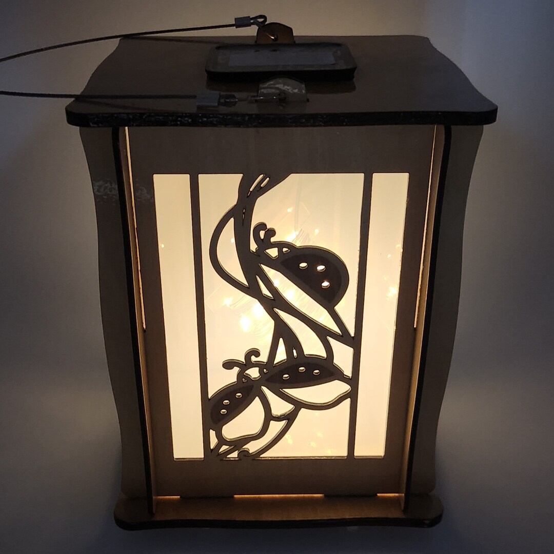 Solar Powered Interchangeable Outdoor Lantern-ladybug Design, Yard Art ...
