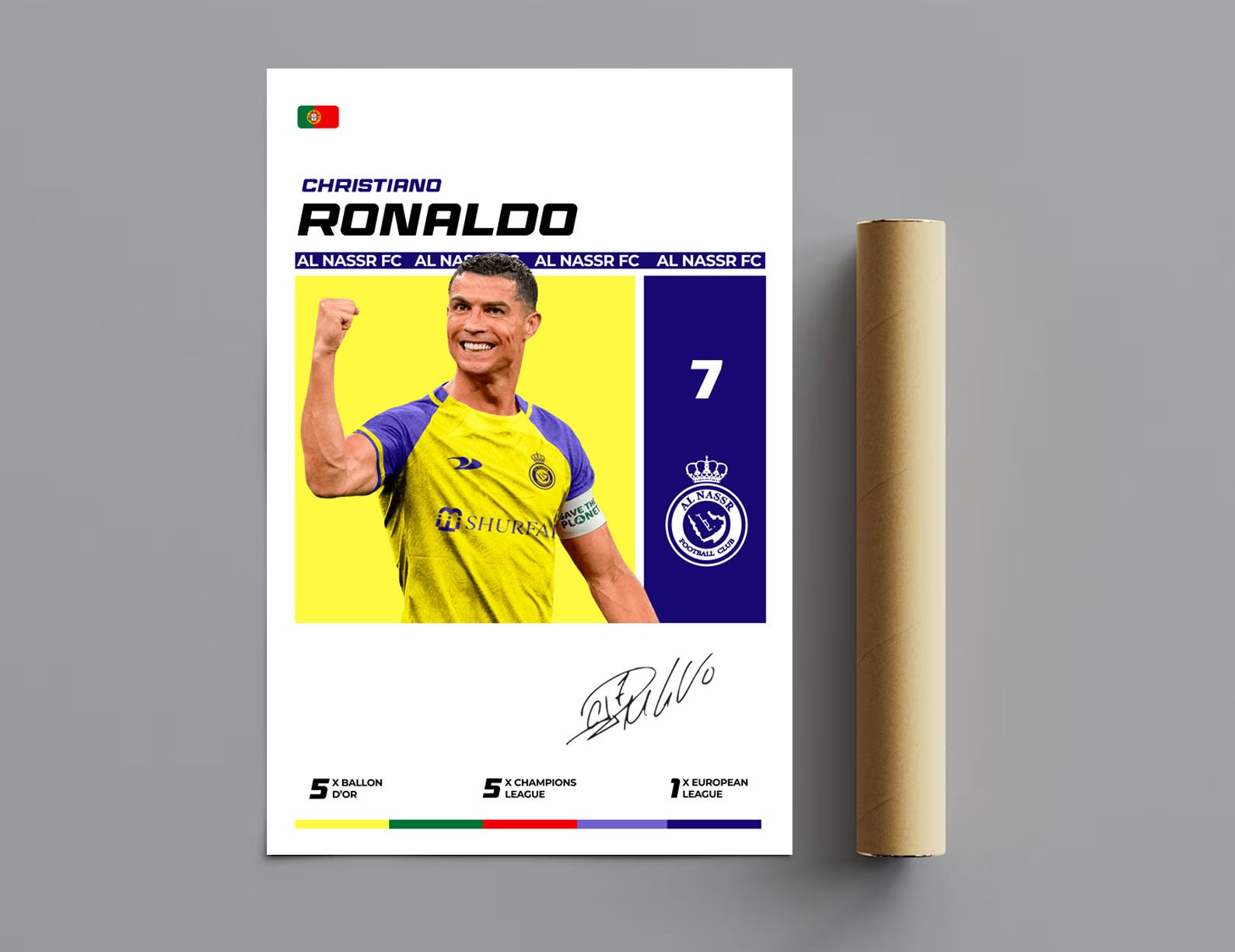 Cristiano Ronaldo Poster, Minimalist Poster, Sports Poster, Wall Art ...