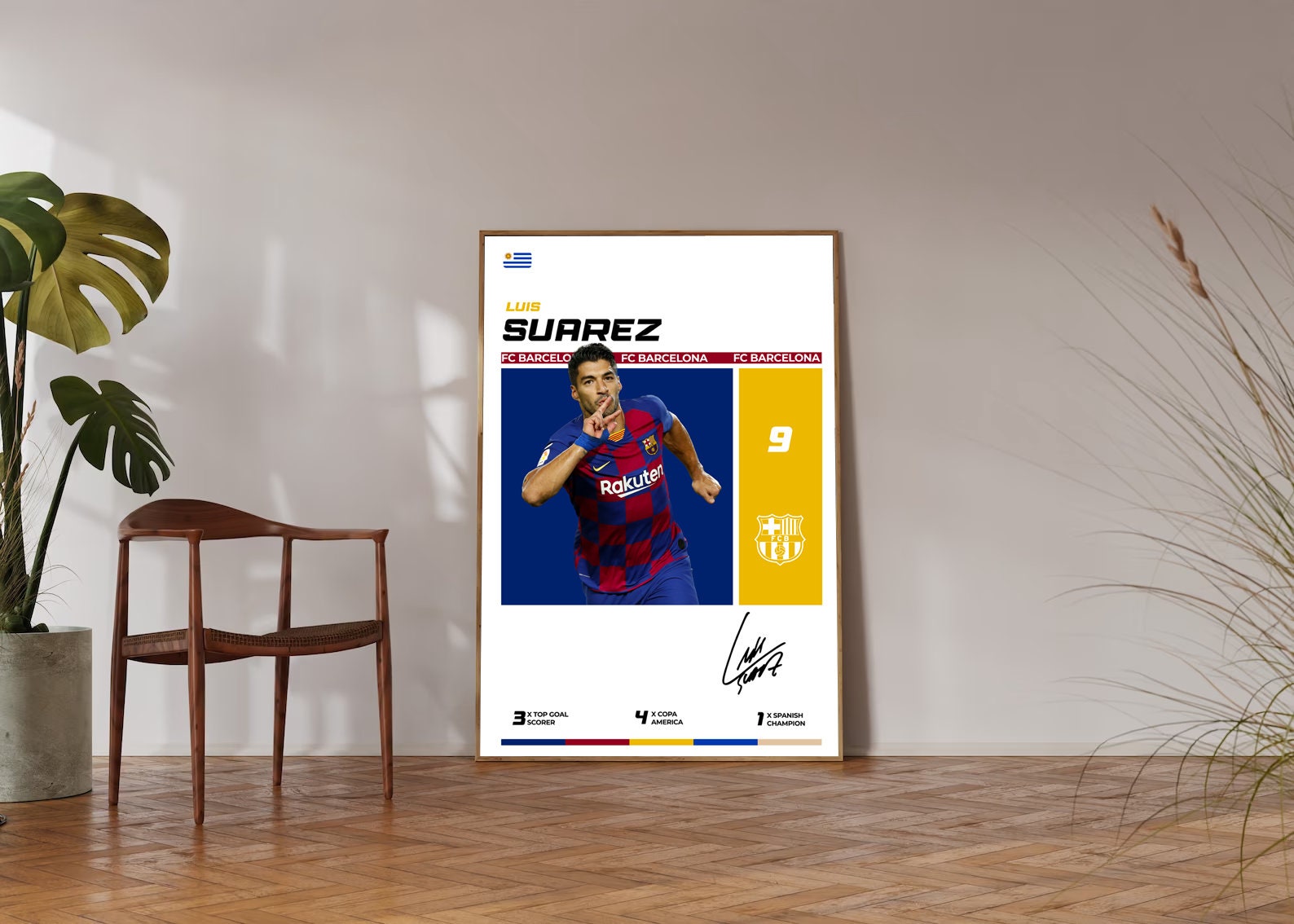 Luis Suarez Poster, Minimalist Poster, Sports Poster, Wall Art, Wall ...