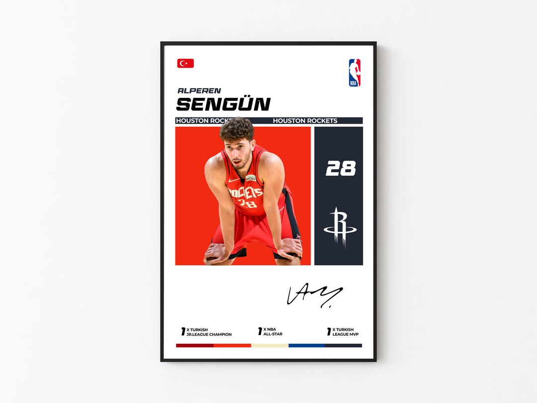 Alperen Sengun Poster, Houston Rockets, NBA Fans, NBA Poster ...