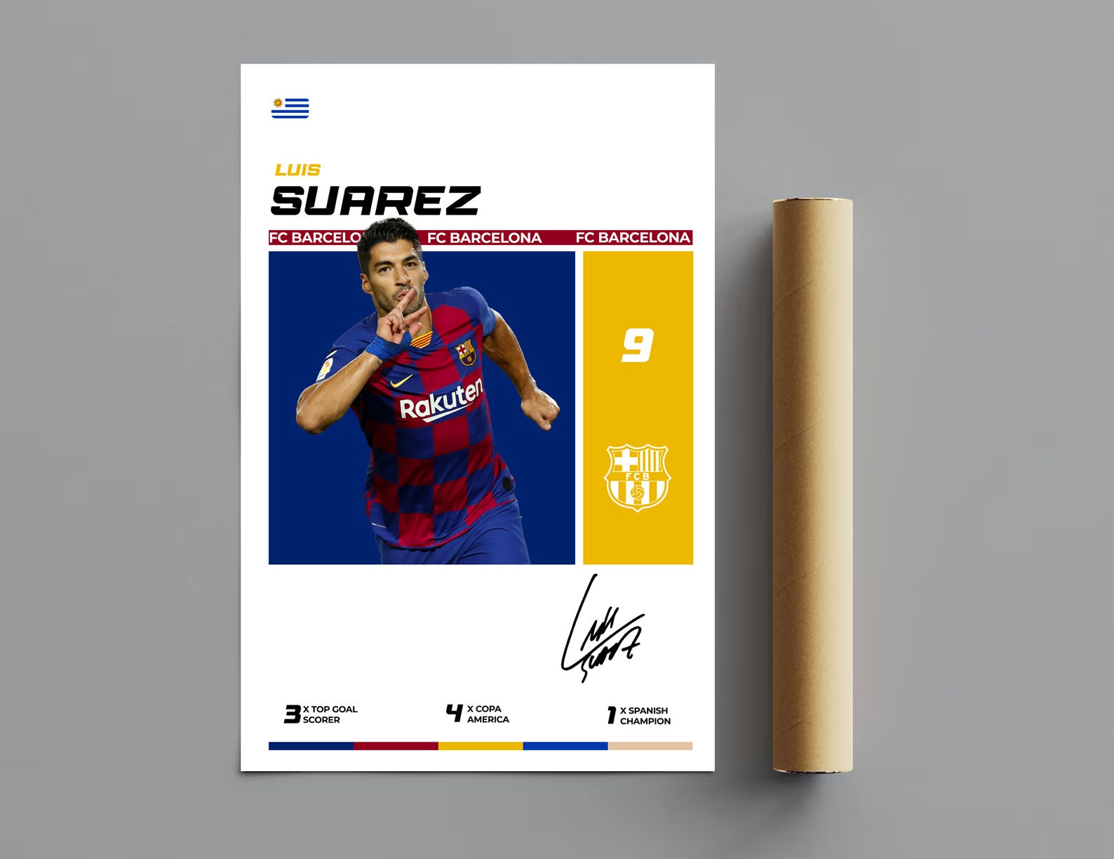 Luis Suarez Poster, Minimalist Poster, Sports Poster, Wall Art, Wall ...