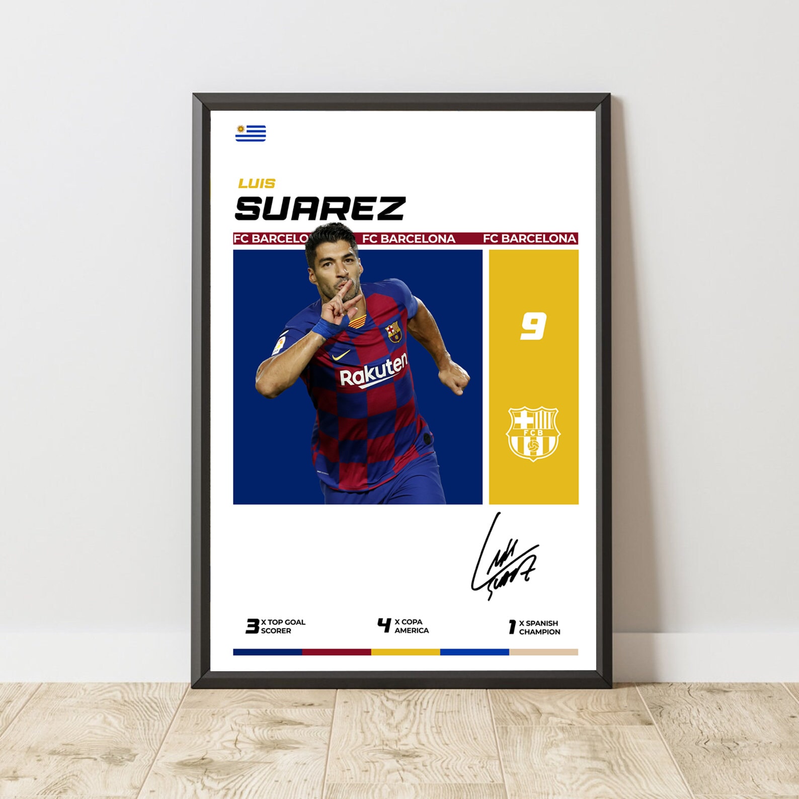 Luis Suarez Poster, Minimalist Poster, Sports Poster, Wall Art, Wall ...