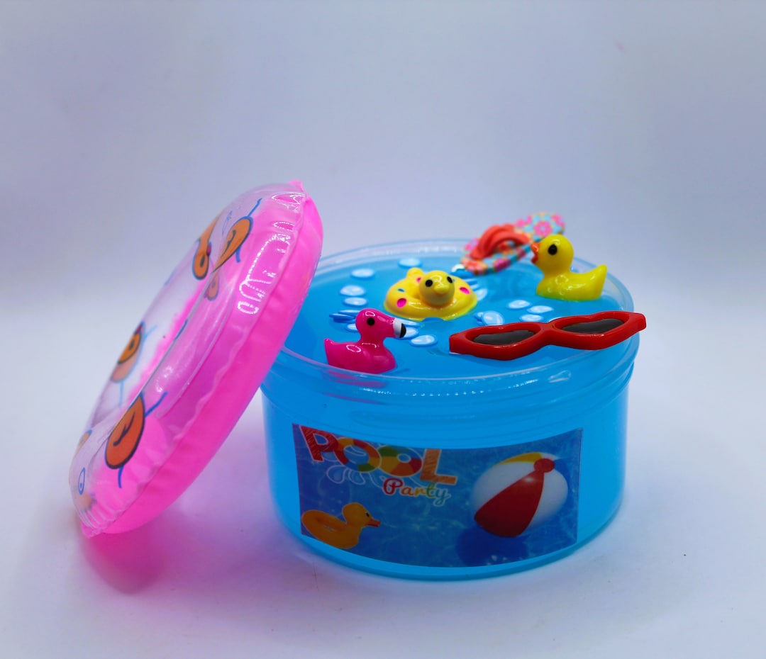 Pool Party Slime Clear Summer Party Favors Sensory Play - Etsy