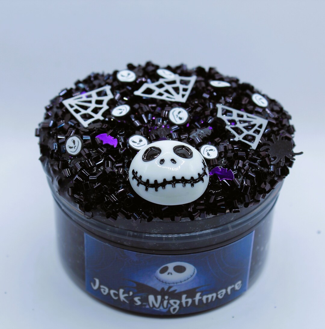 Jack's Nightmare Slime ~ Bingsu ~ Good Vibes Slime ~ Slime Shop - Etsy