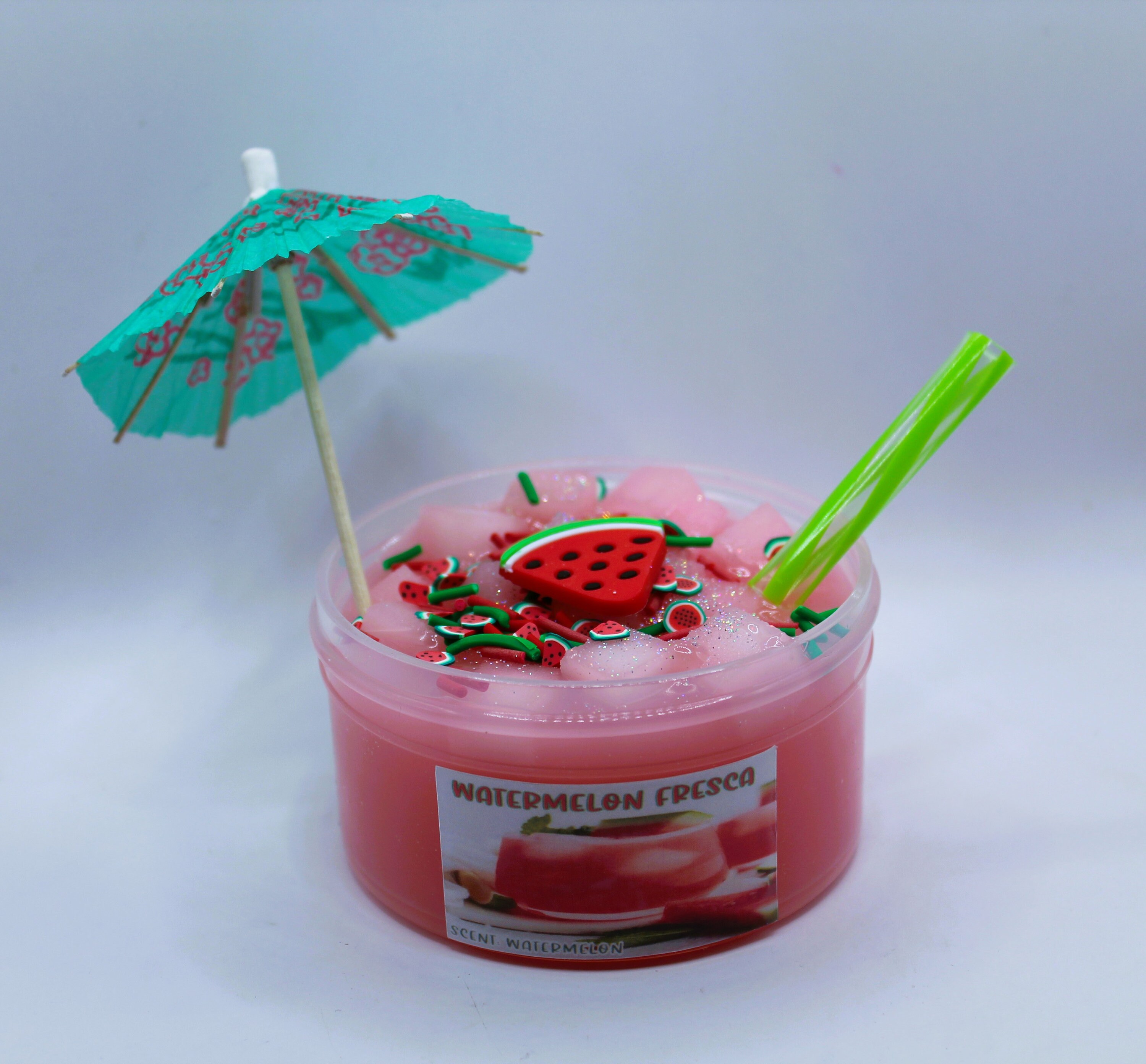 Watermelon Fresca Slime Jelly Cube Scented Tropical Drink Party Favor ...
