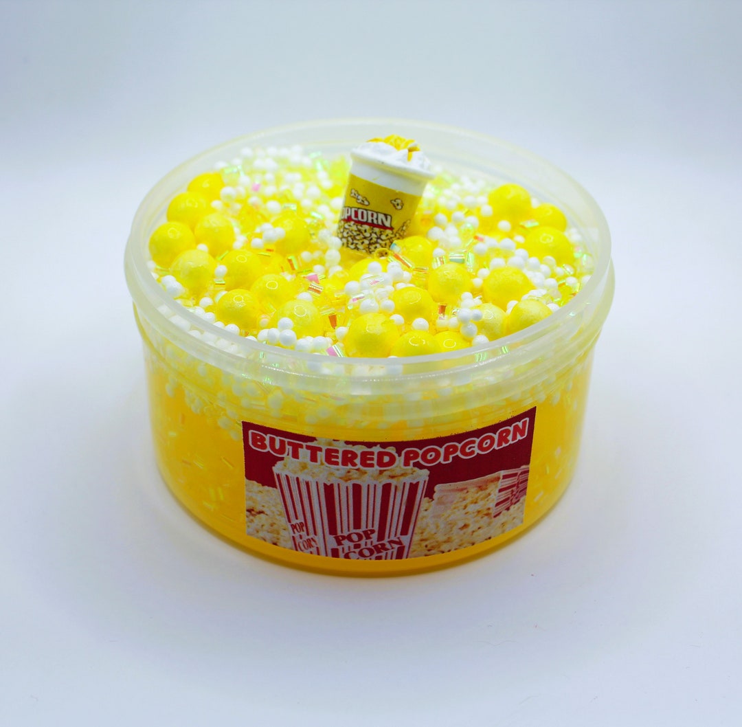 Buttered Popcorn Crunchy Slime Scented Bingsu Floam Slime Shop Sensory ...