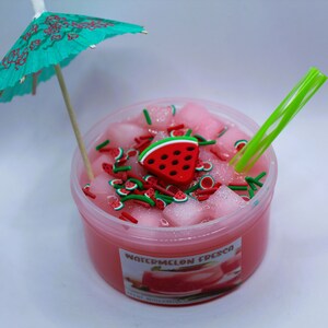 Watermelon Fresca Slime Jelly Cube Scented Tropical Drink Party Favor ...