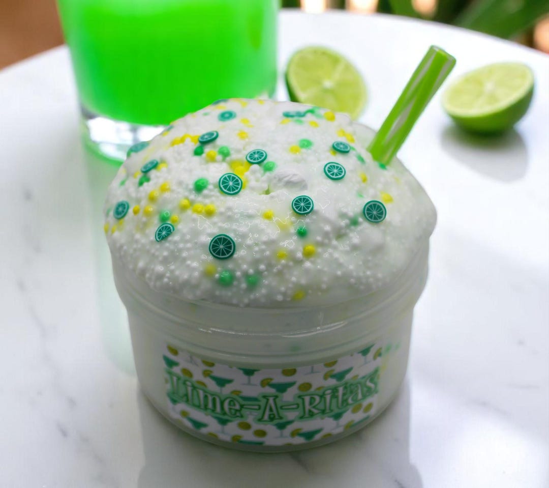 Lime A Rita Slime ~ Crunch Floam Slime ~ Good Vibes Slime ~ Slime Shop ...