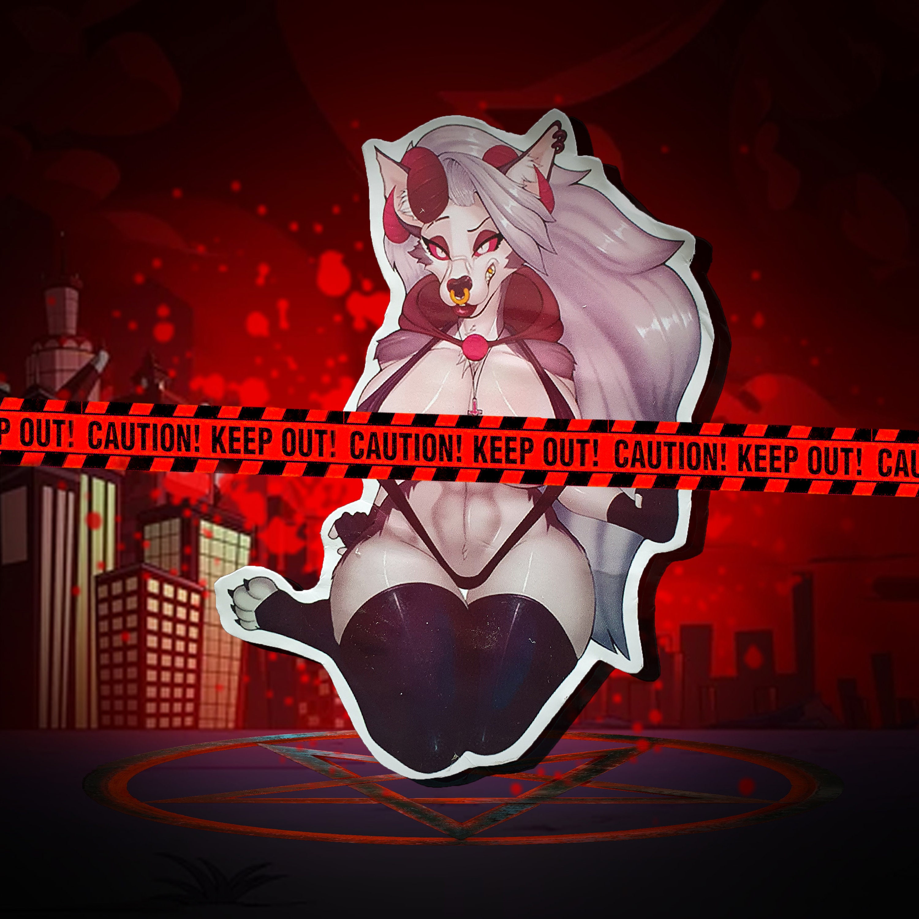 Loona Sticker Helluva Boss Sexy Loona Vinyl Stickers Etsy