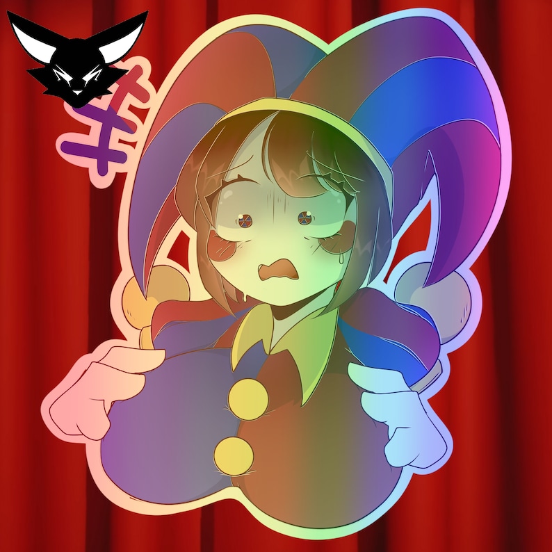Digital Circus Sexy Pomni Vinyl Stickers Holographic Decal - Etsy