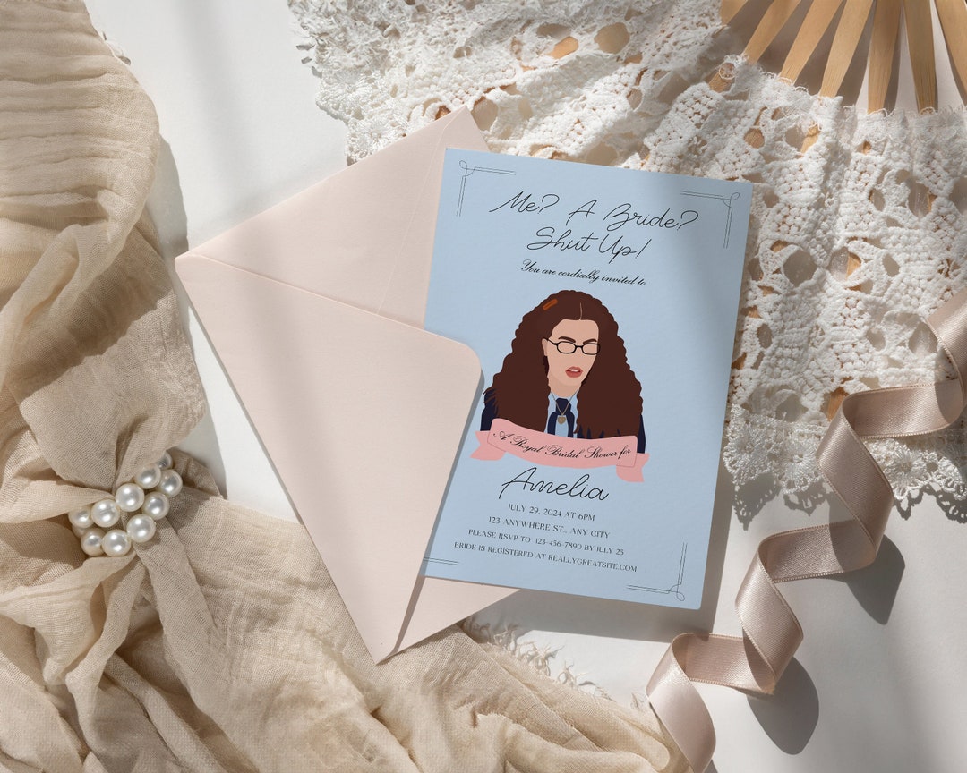 Me? A Bride? Shut Up! Royal Bridal Shower Invitation, Princess Bridal ...