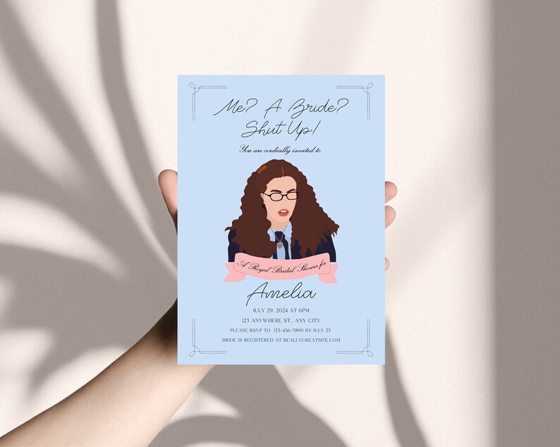 Me A Bride Shut Up Royal Bridal Shower Invitation, Princess Bridal ...