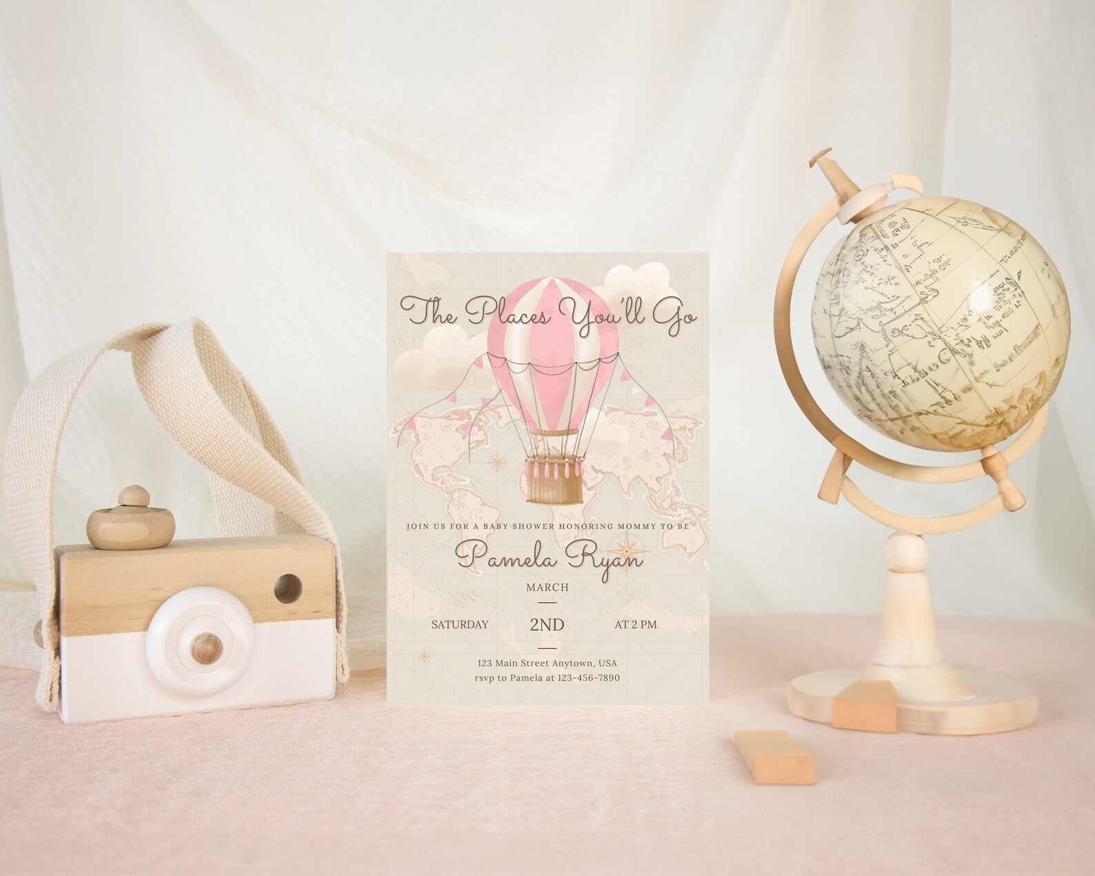 Adventure Awaits Baby Shower Invitation, Places You'll Go Invite ...