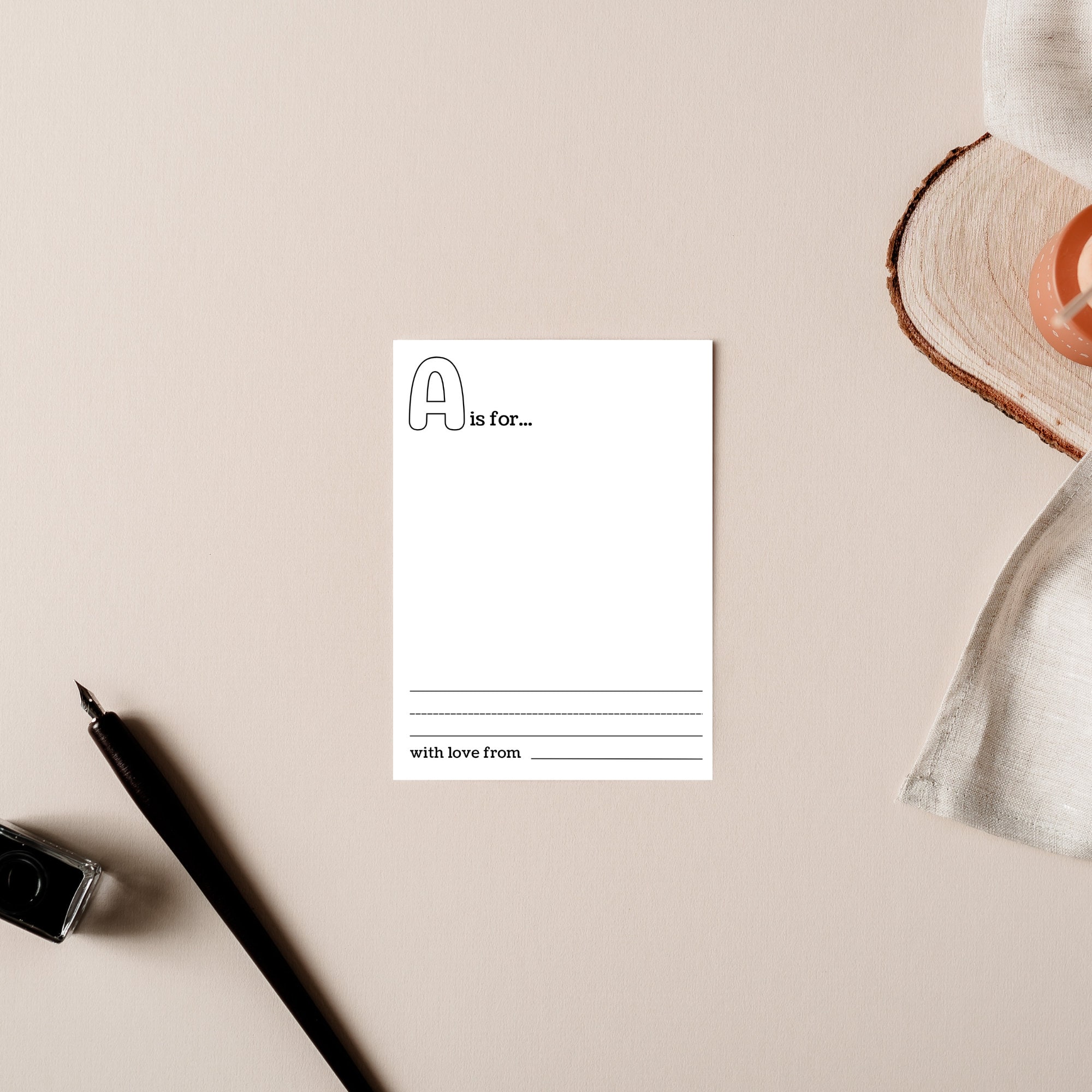 Babys First ABC Book Blank Baby Shower Book Printable Baby - Etsy