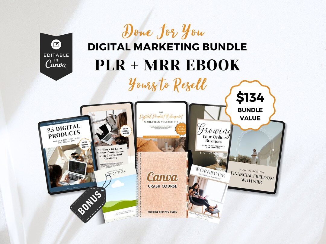 Master Resell Rights Bundle Done for You Digital Marketing - Etsy