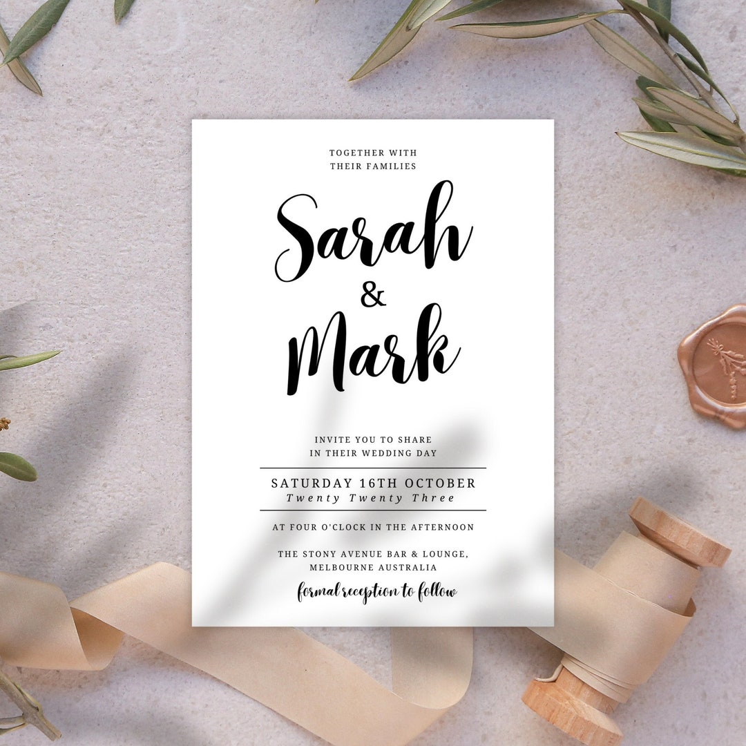 Editable Invite With RSVP Food Response Card Wedding Invites Rsvp Card ...