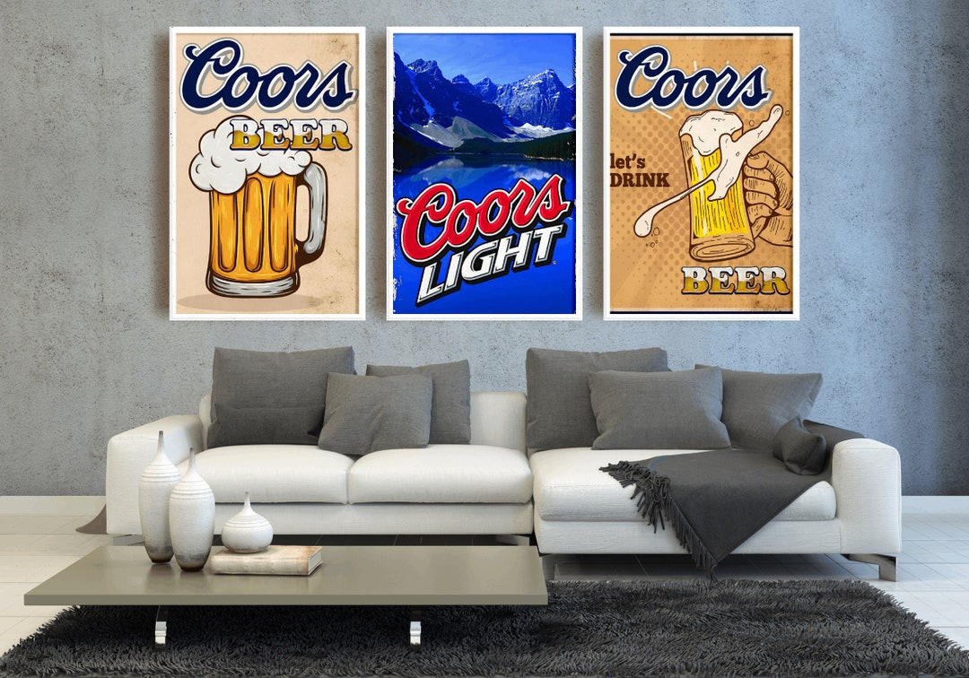 Set of 3 Coors Beer Poster Coors Poster Beer Poster Vintage - Etsy UK