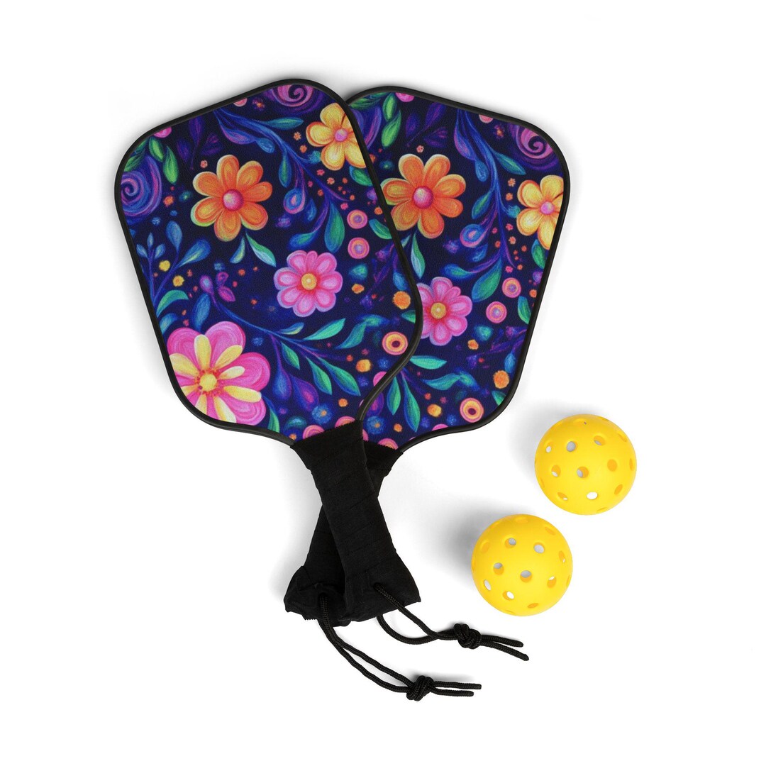 Pickleball Kit | Pickleball Paddles | Floral Pickleball Set ...