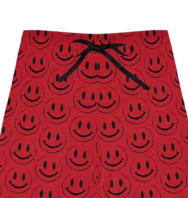 Smiley Face Pajama Pants: Women's Polyester Lounge Bottoms - Etsy