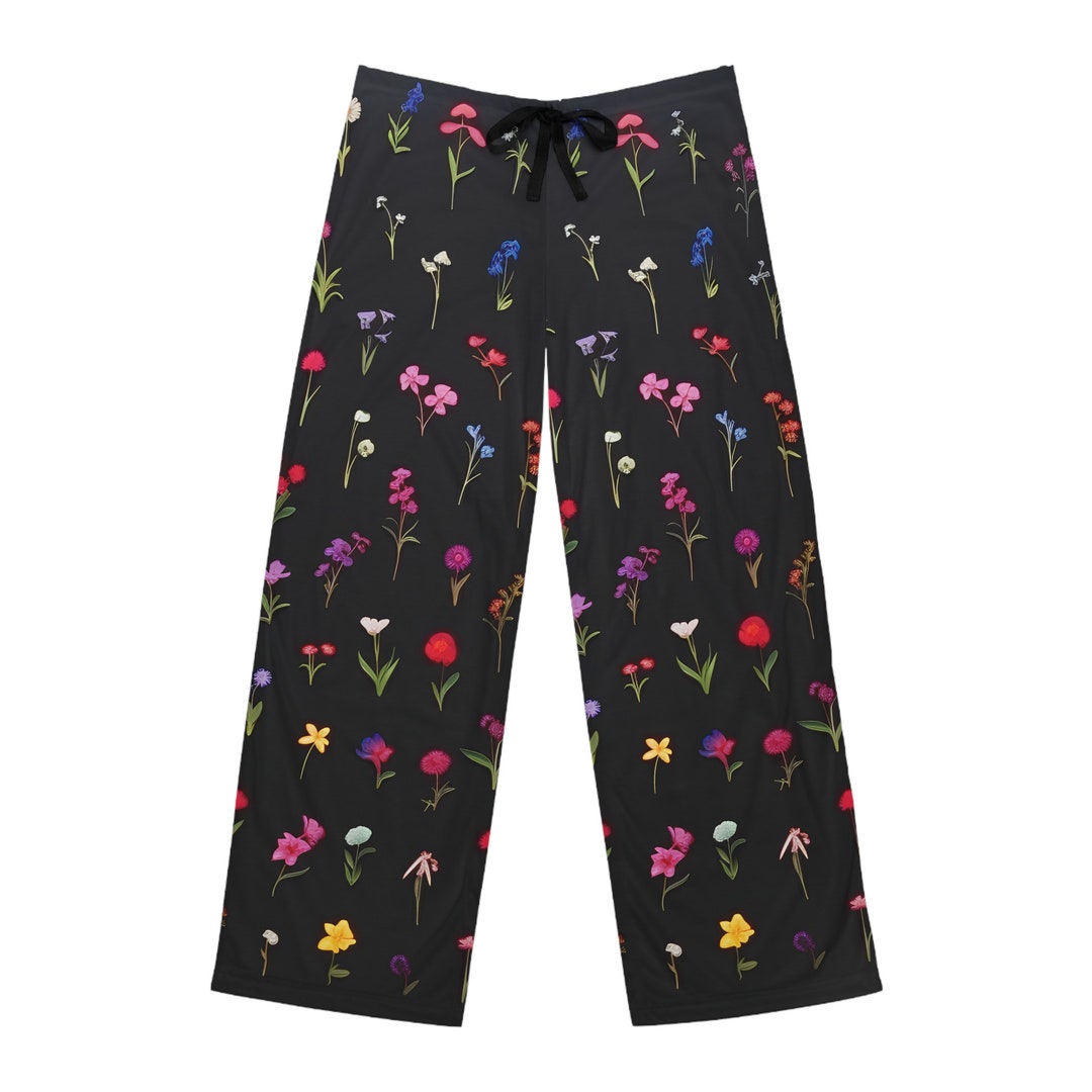 Flowerful Sleeping Pajama Pants All Over Print Groovy Flower Print ...