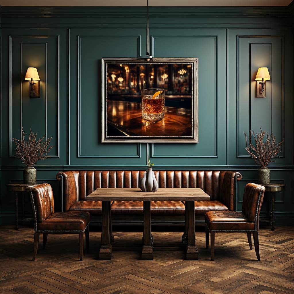 Whisky Glass Wall Art | Bourbon Glass Ambience Wall Decor - Etsy