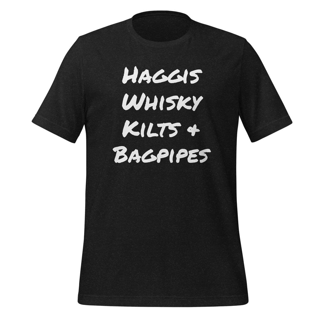 Whiskey Haggis Kilts Bagpipes T-shirt - Etsy