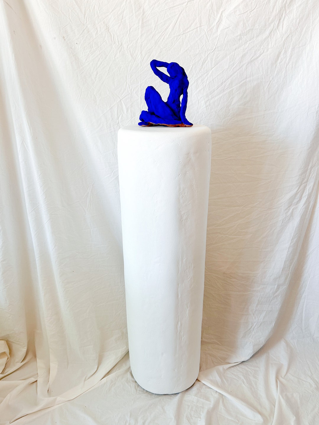 Custom Round Cylinder Plaster Plinth - Etsy