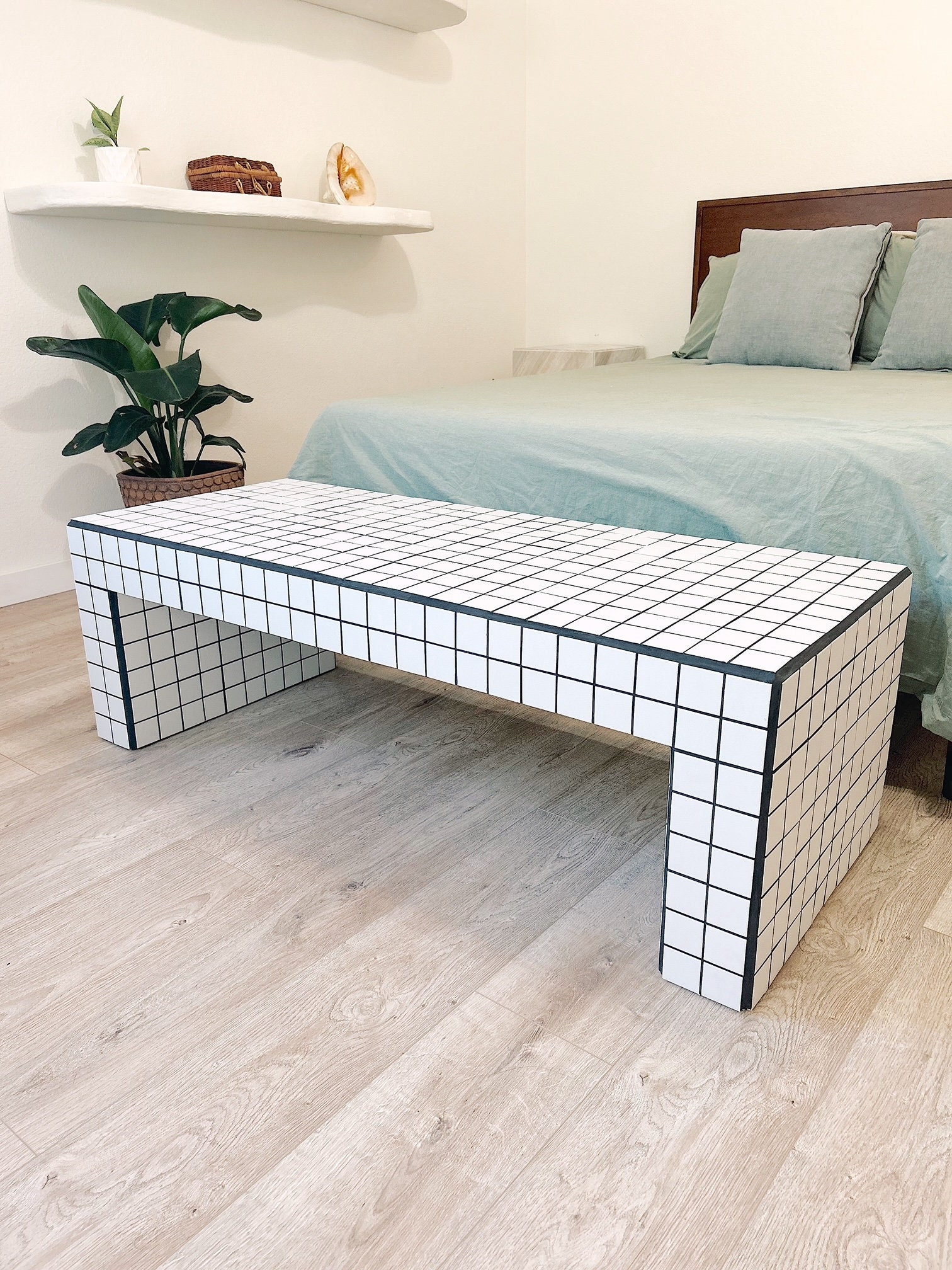 Double Stack Tile Coffee Table - Custom Tiled Table - Etsy