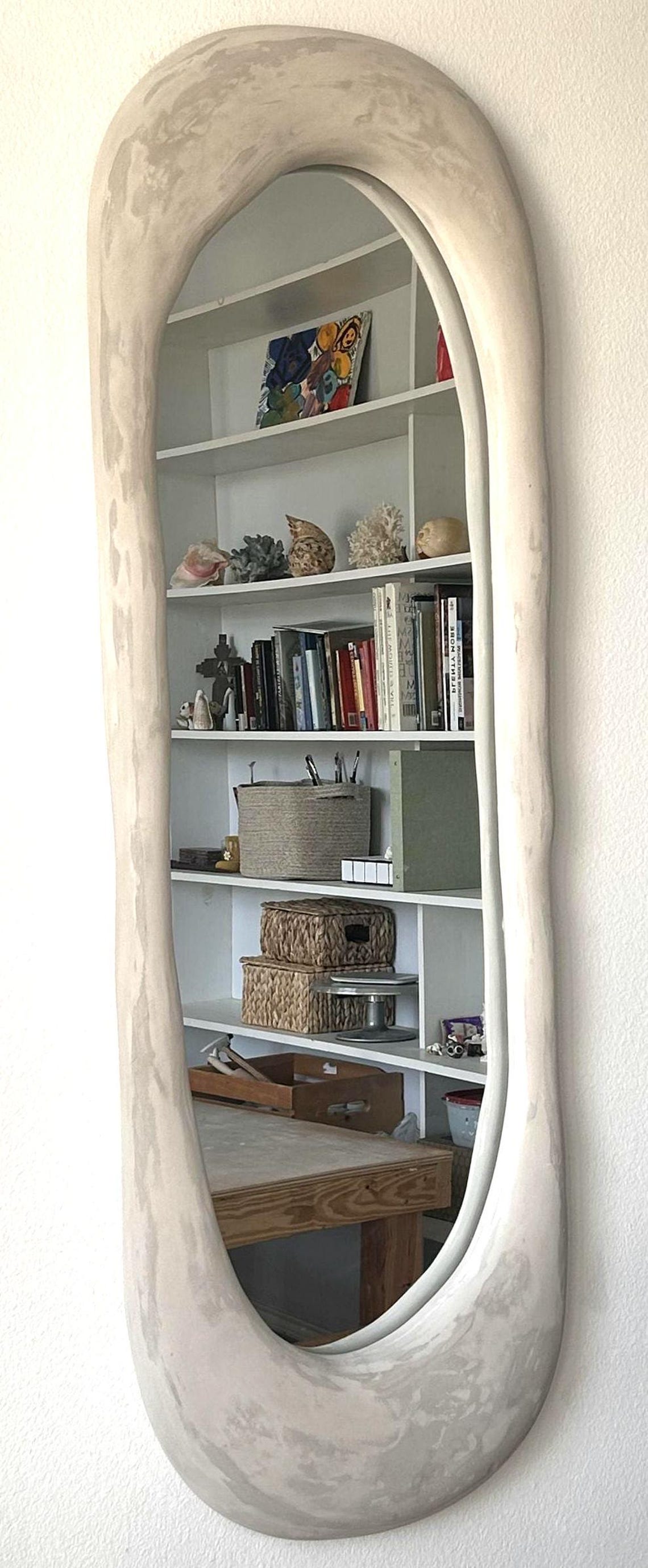 Full Length Organic Plaster Mirror - Etsy