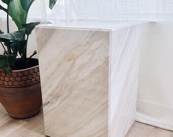 Calacatta Marble Plint Natural Stone Riser Column Pillar Cube Marble ...