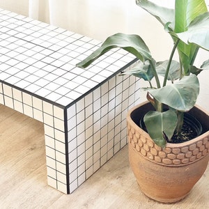 Double Stack Tile Coffee Table - Custom Tiled Table - Etsy