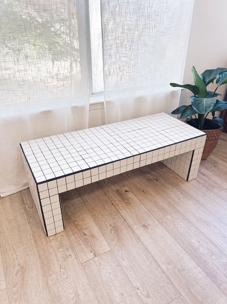 Double Stack Tile Coffee Table - Custom Tiled Table - Etsy