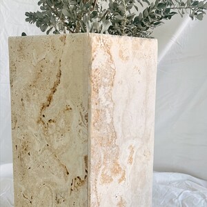Large Travertine Vase - Etsy